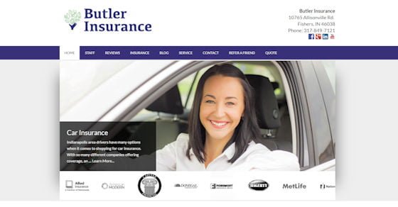 Our New Website! - Butler Insurance - Fishers, IN
